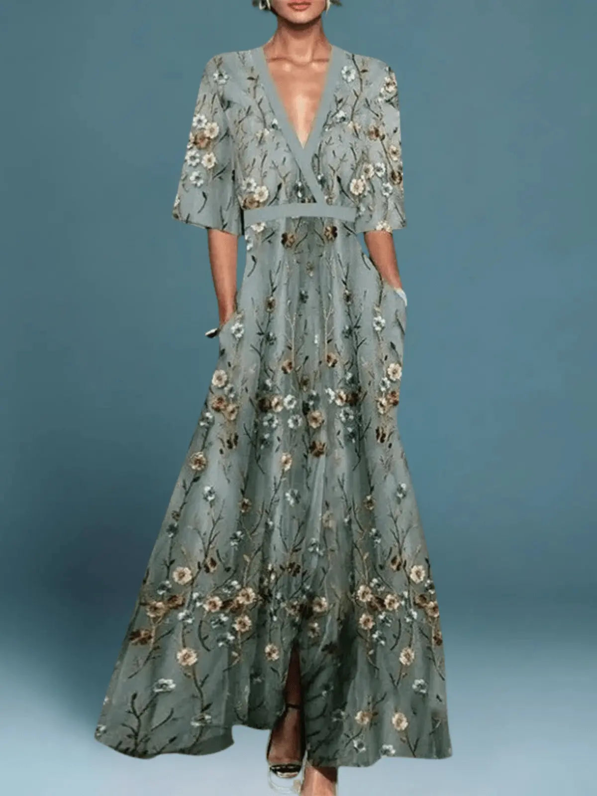 Street Wave Floral Maxi Dress For Women Elegant – street-wave.co.uk