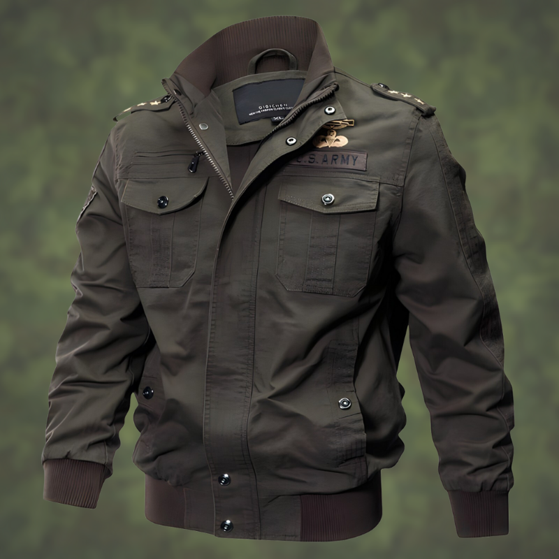 Street-Wave Military Bomber Jacket For Men Durable Urban Combat Style ...